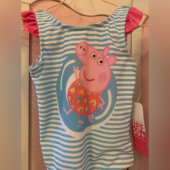 Peppa Pig | Swim | Peppa Pig One Pc Swimsuit Size 8months Upf 5 Pastel ...